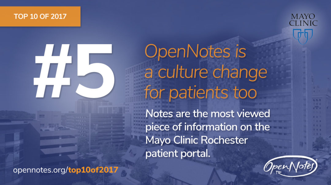 Countdown to the New Year: The OpenNotes Top 10 of 2017 - Open Notes