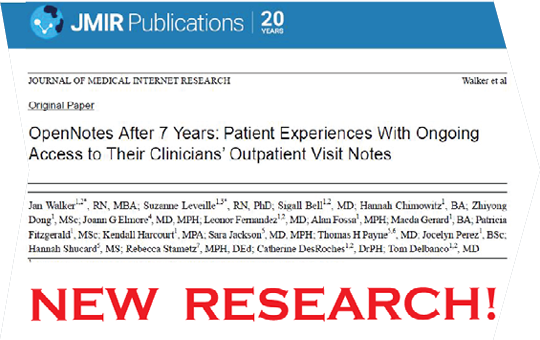 OpenNotes – Patients and clinicians on the same page